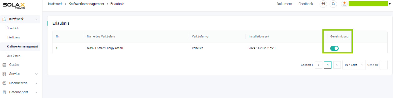 Wie aktiviere ich den Installateurzugriff? (Solax Cloud)